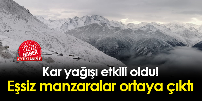 Rize'de kar yağışı etkili oldu! Eşsiz görüntüler ortaya çıktı | Haber61 ...