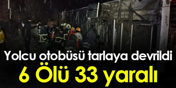 Kastamonu'da yolcu otobüsü tarlaya uçtu: 6 ölü, 33 yaralı | Trabzon ...