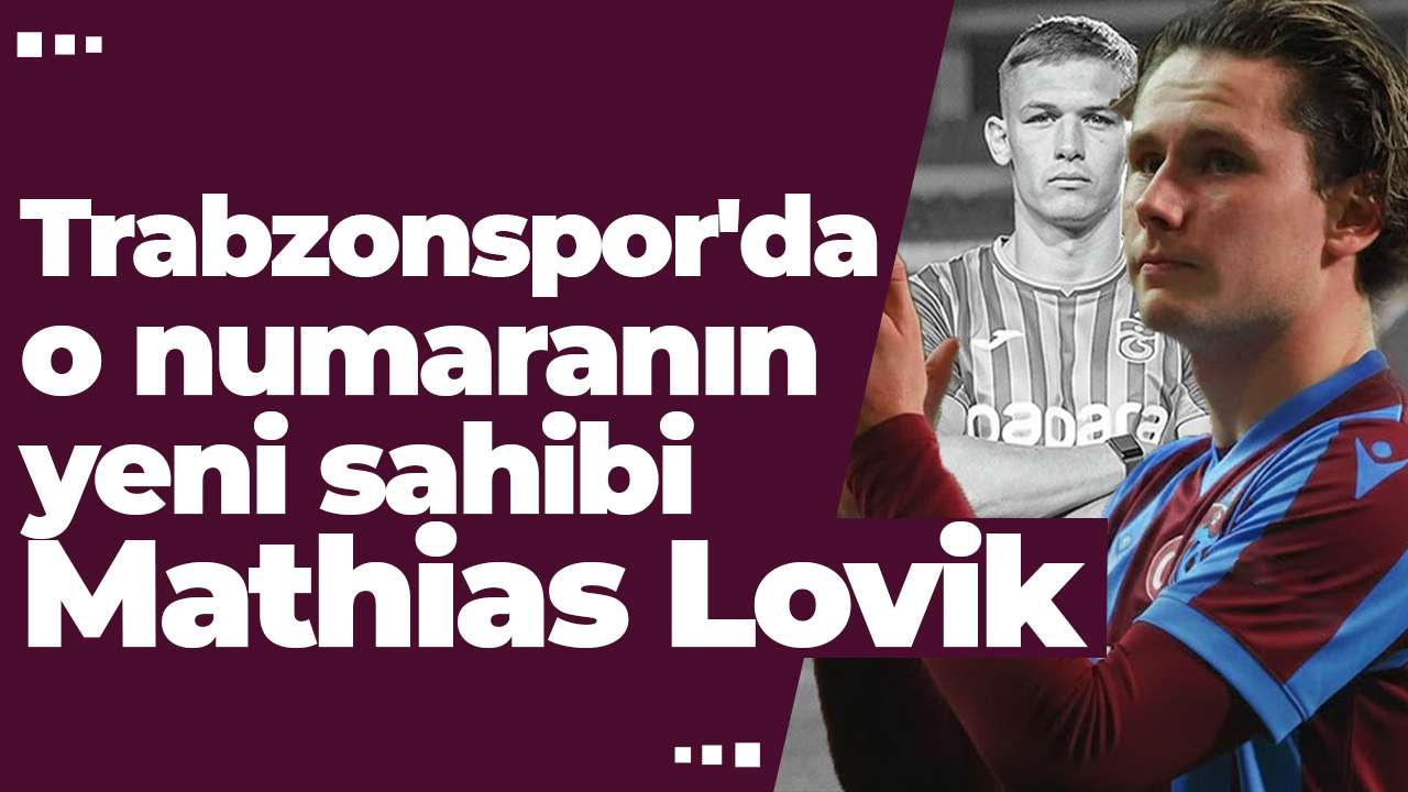 Trabzonspor'da o numaranın yeni sahibi Mathias Lovik | Haber61 ...